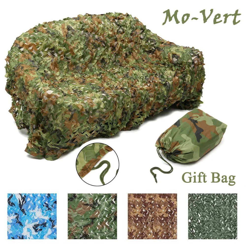 3Mx4M Camouflage net Car Covering Tent Camo Blinds Net Cover Woodland ...