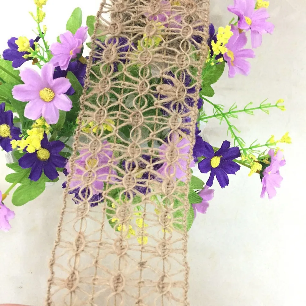 3M-Roll-Burlap-Rope-Craft-Wide-6-5cm-Natural-Hessian-Jute-Twine-Hollow ...