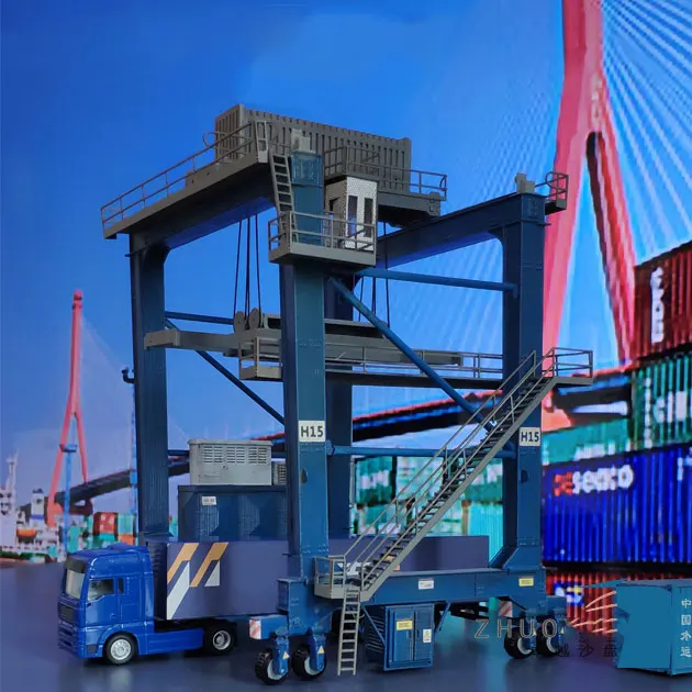 1-87-Model-Train-Ho-Scale-Container-Crane-DIY-Building-Kits-Static ...