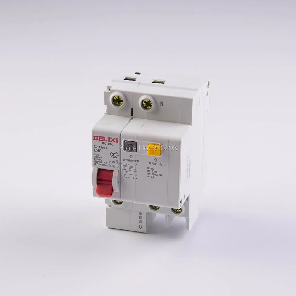 Delixi navigator series DZ47SLE miniature circuit breaker 1P+N leakage switch circuit breaker ...