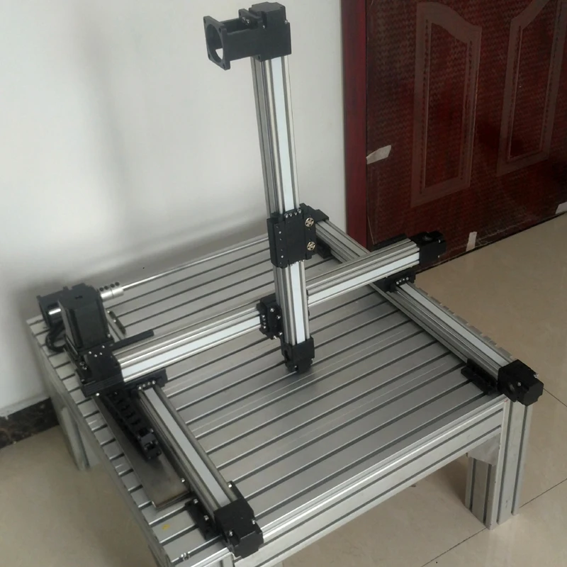 3 axis cnc linear guide rail ball screw motion stage slide actuator ...