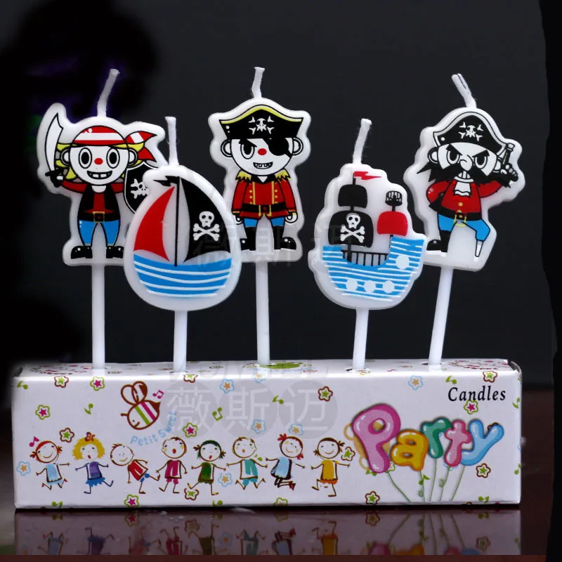 5pcs Cool Piratews Frozen Princess Olaf Elsa snowman Puppy Birthday Art ...