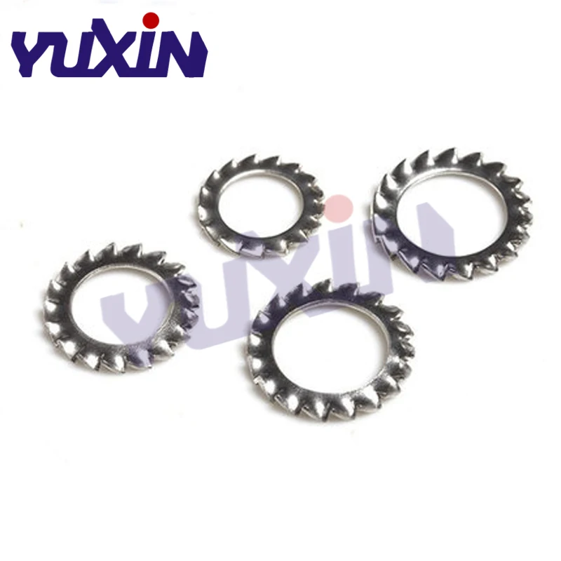 1000Pcs DIN6798A M2.5 M3 M4 M5 M6 M8 M10 304 Stainless Steel A2 Washers ...