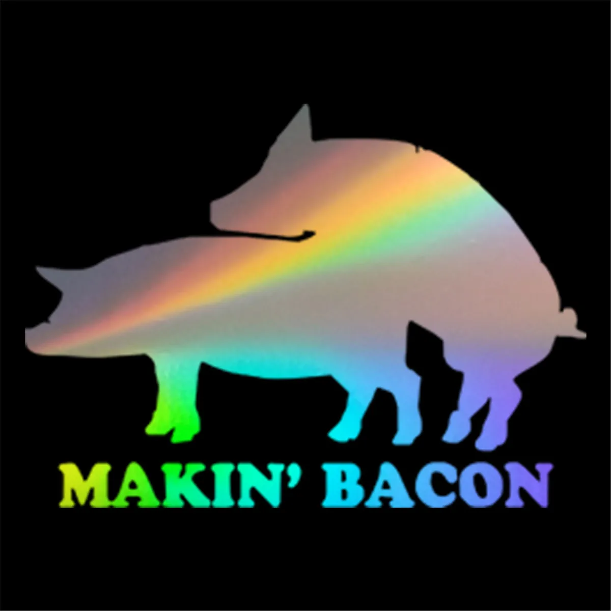 Home & Living Wall Décor Pig Farm Fresh Bacon Decal Home/Laptop ...