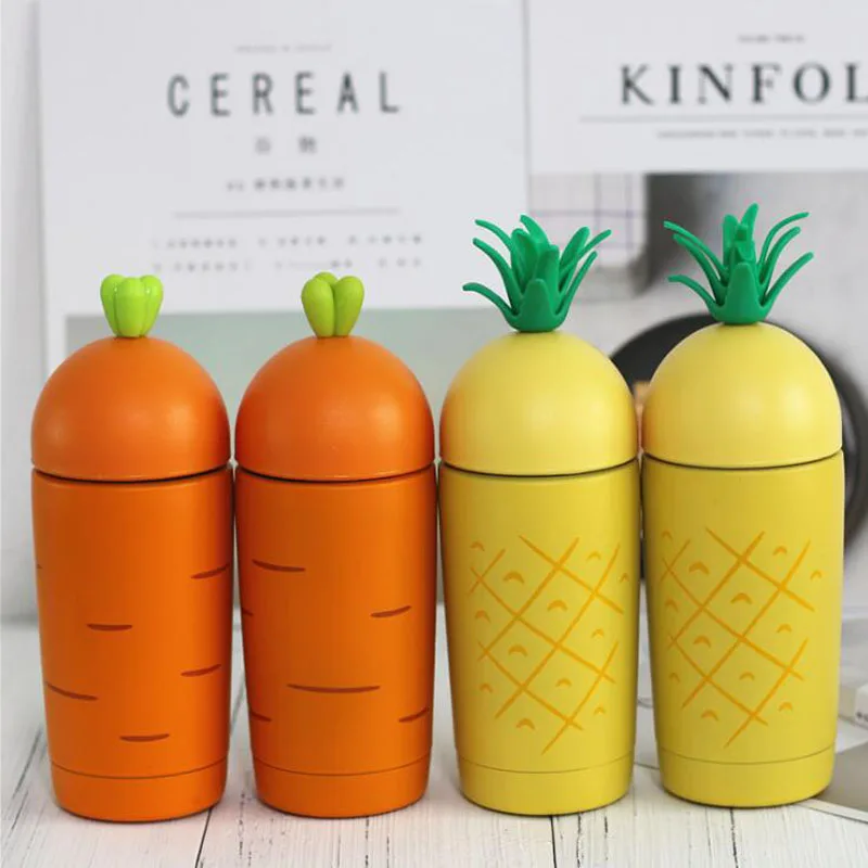 Termos portátiles con diseño de zanahoria para estudiantes, vaso ...