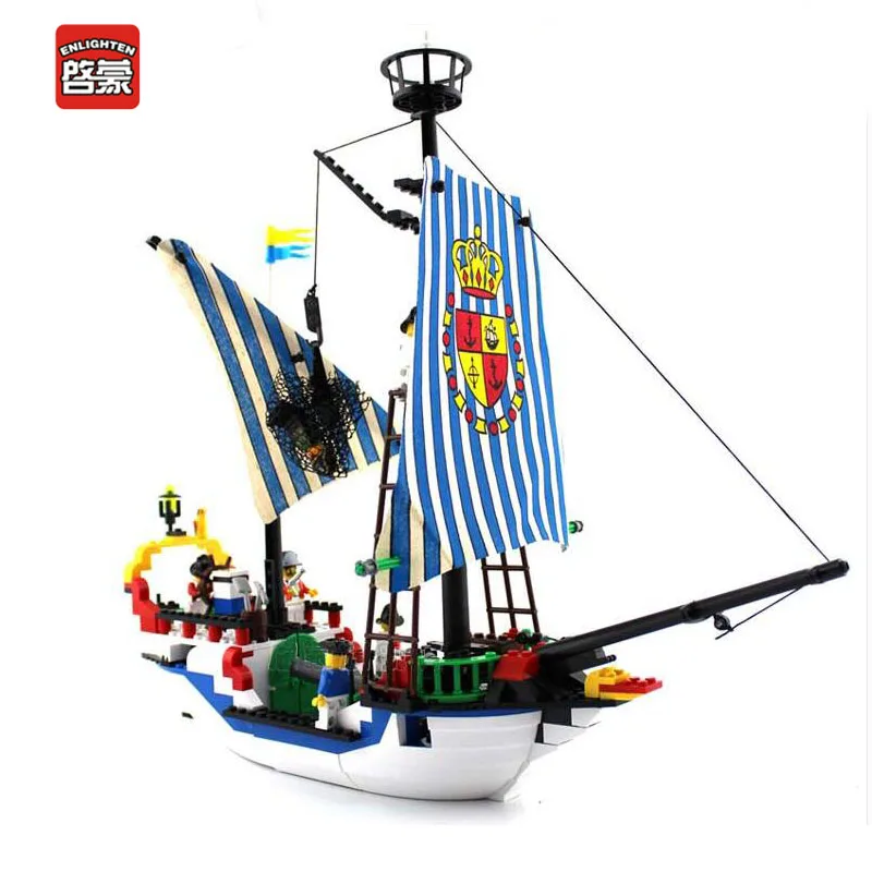 New Enlighten 305 Pirates series Royal warships Building Blocks set ...