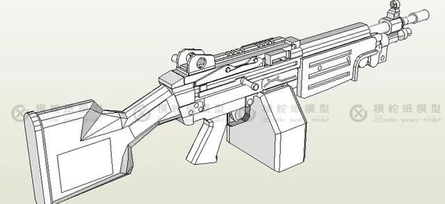 M249 Saw Drawing