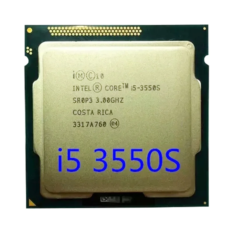Intel Core Processor i5 3550s CPU 3.0GHZ LGA 1155 Quad core 4 threads ...