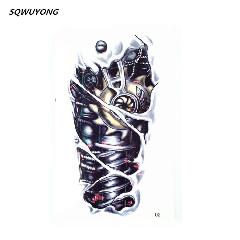 New fashion men 3D tattoo tattoo machine design arm waterproof ...