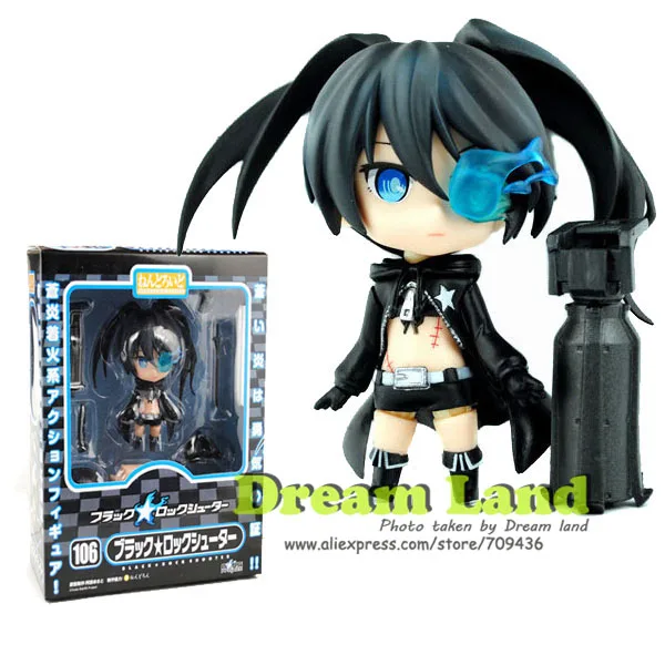 4 polegada Japão Animie Nendoroid Black Rock Shooter PVC Action Figure ...