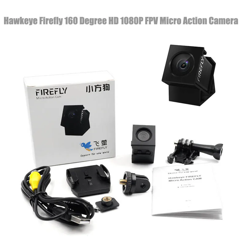 Hawkeye Firefly 160 Degree Hd 1080p Fpv Micro Action Camera Mini Cam ...