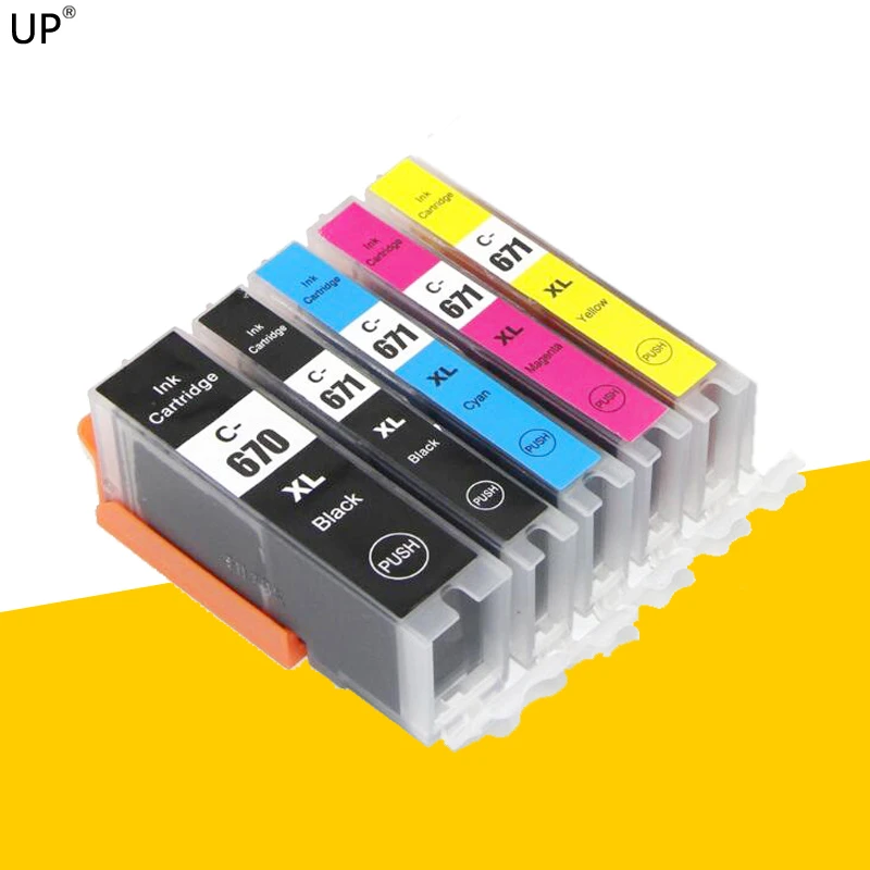 PGI 670 CLI 671 ink cartridges For canon MG5760 MG5765 MG5766 MG6860 ...