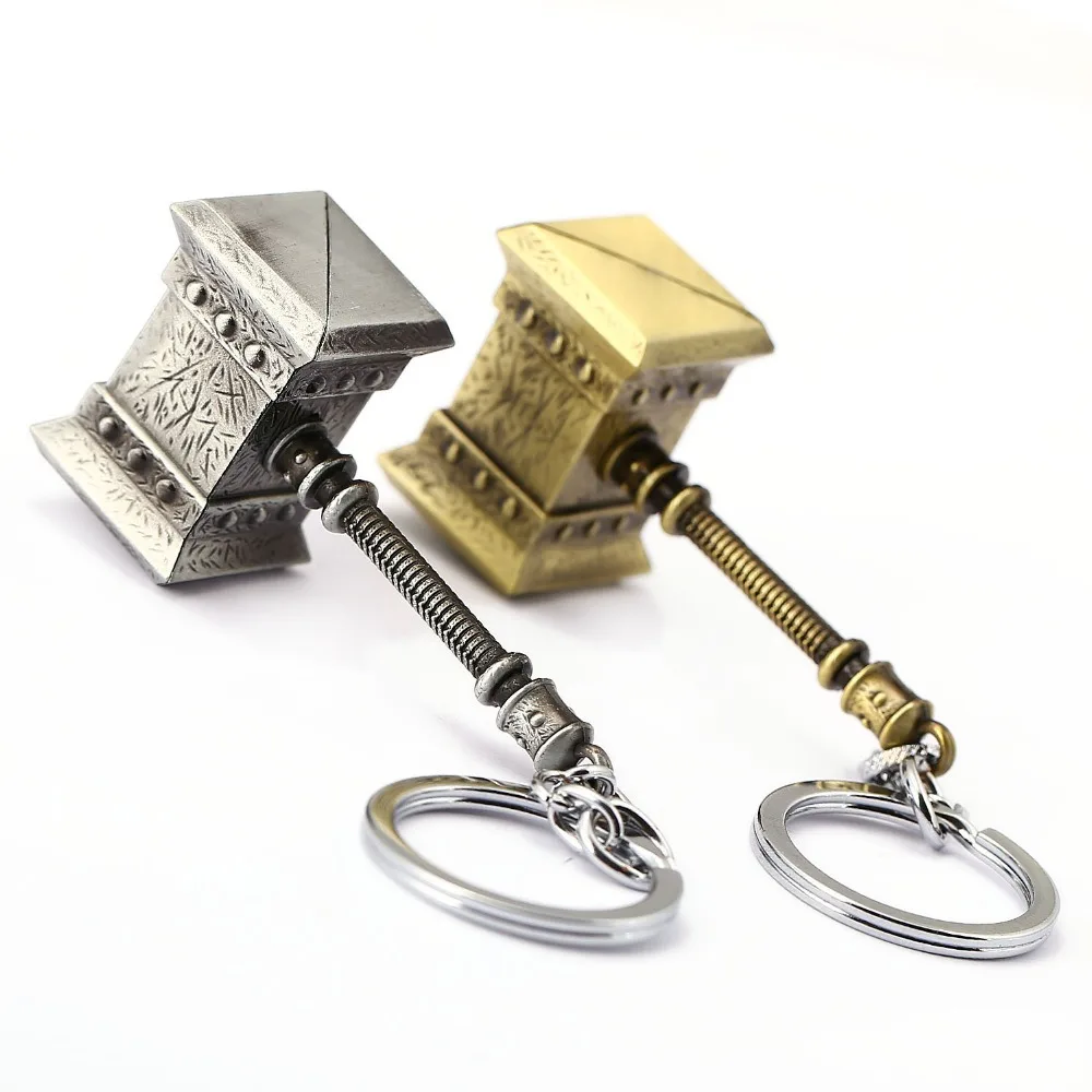 Hammer Keychain Ogrim Doomhammer Metal Key Chain Ring Holder For Men ...