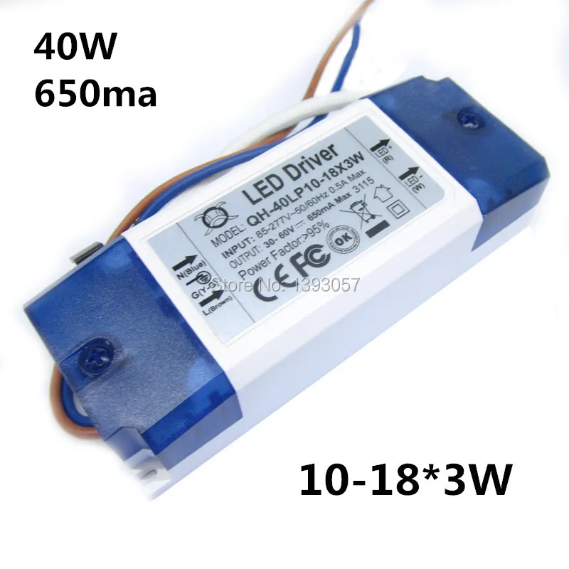 10 조각 10 18x3W 650mA LED 드라이버 30W 40W, 높은 전원 LED 포터 공급 투광 조명|650ma led driver|led driverled ...