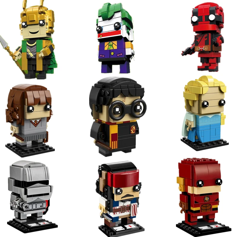 Buy Online NEW Harri Potter Brickheadz Elsa Anna Super Hero Captain ...