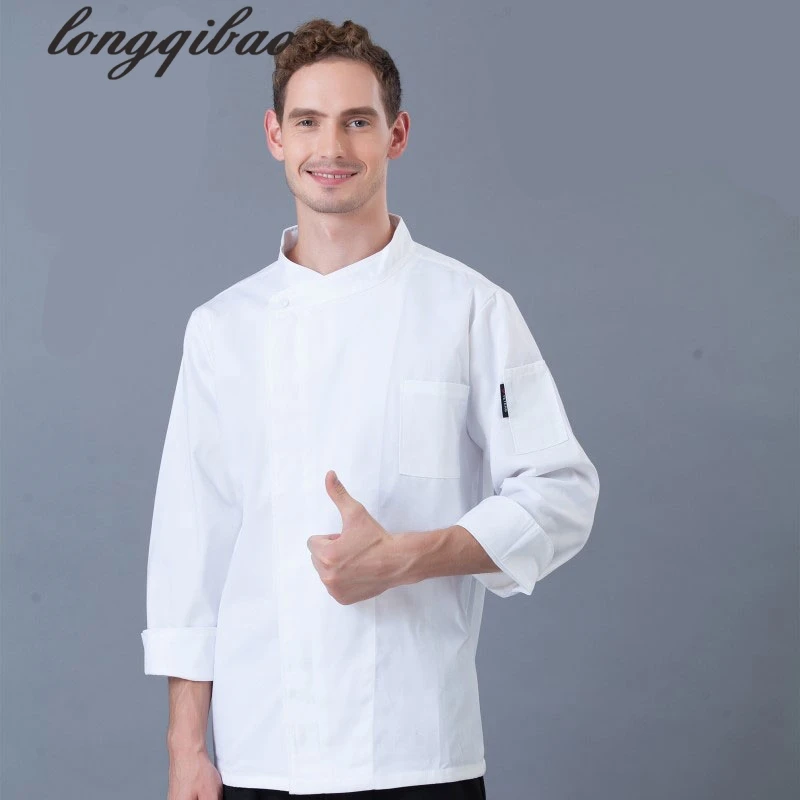 Long-sleeved Chef Clothing Chef Uniforms Hotel Restaurant Kitchen ...