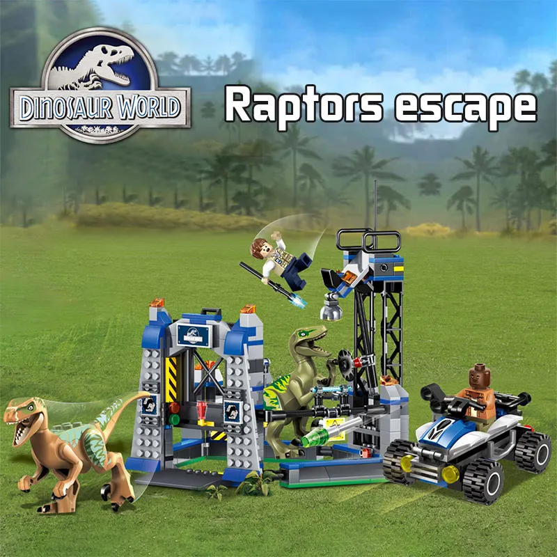 Jurassic World 2 Blocks Jurassic Park Dinosaur Transport Tyrannosaurus ...