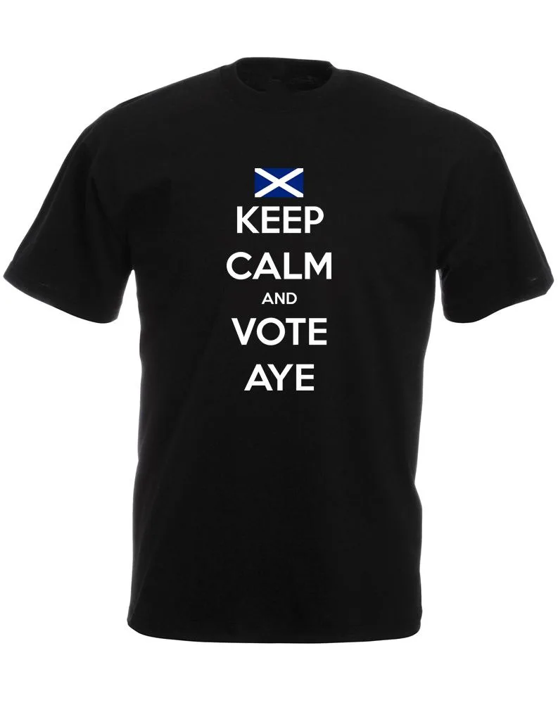 Graphic Tees Short Sleeve Women Gift Keep Calm And Vote Aye Crew Neck ...