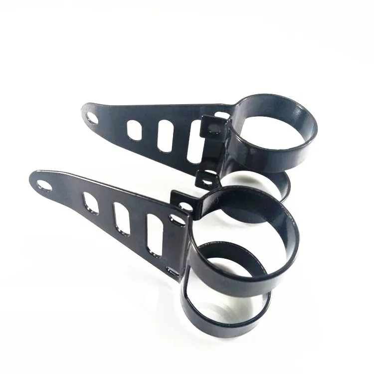 Universal Black 41 43mm Headlight Lamp Mount Bracket Fork Clamps ...