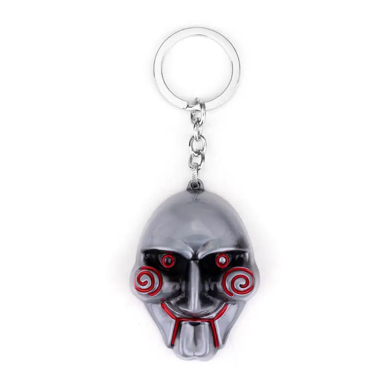 MQCHUN Horror Movie Saw Keychain Mask Metal Alloy Key Chain Keyring ...