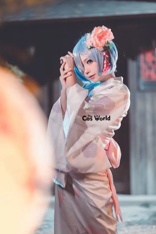 Re Zero Kara Hajimeru Isekai Seikatsu Ramu RAM Remu REM Kimono Yukata ...