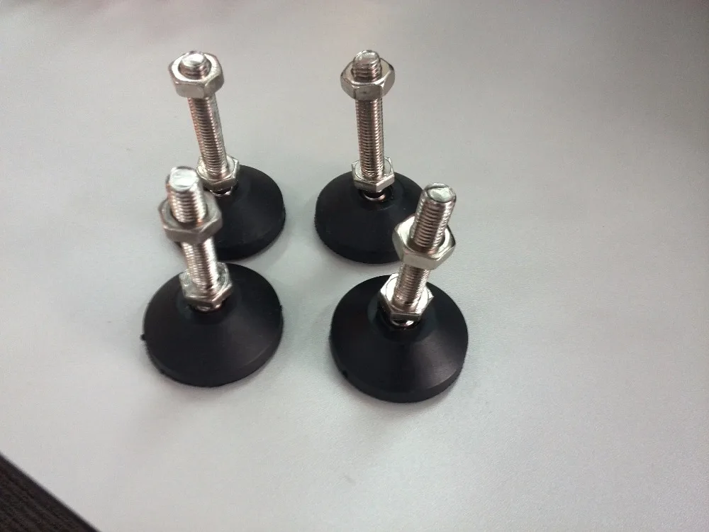 Swivel Feet M10 Thread X 100mm Thread Length X 50mm Base Pad (50-100-10 ...