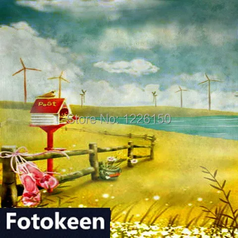 10ft*20ft Hand Painted Scenic muslin Backdrop, photography studio ...