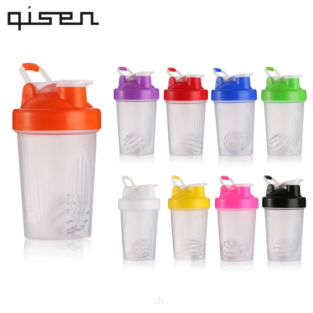 2017 400ml Shake Gym Protein Shaker Mixer Cup Drink Whisk Ball Portable ...