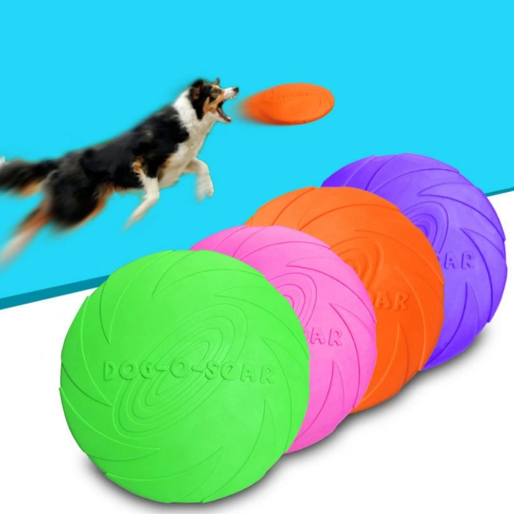 Floating Flying Disc Dogs | Rubber Dog Flying Saucer Toy | Triangular ...