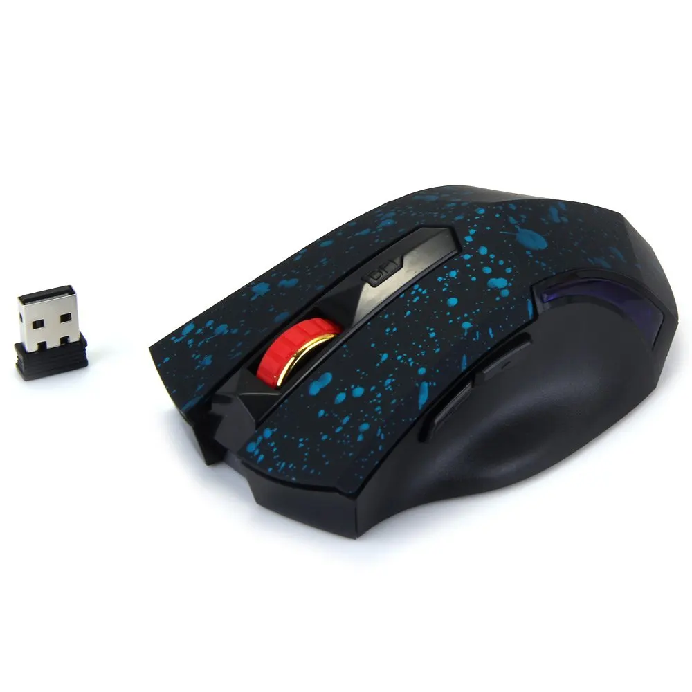 E35 High Performance Six Buttons Wireless Gaming Mouse Support 500DPI ...
