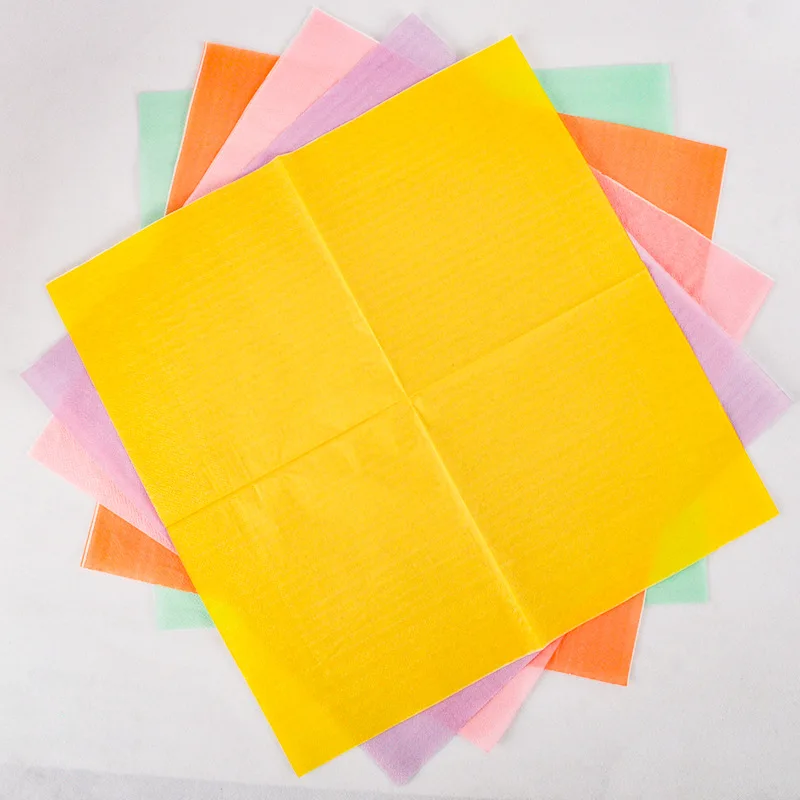 SET DE VAISSELLE JETABLE ,20pcs purple--Serviettes de table jetables en ...