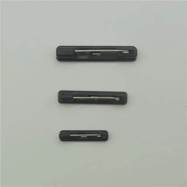 500pcs White/Black Plastic Pin Safety Pins Brooch base DIY Jewelry ...