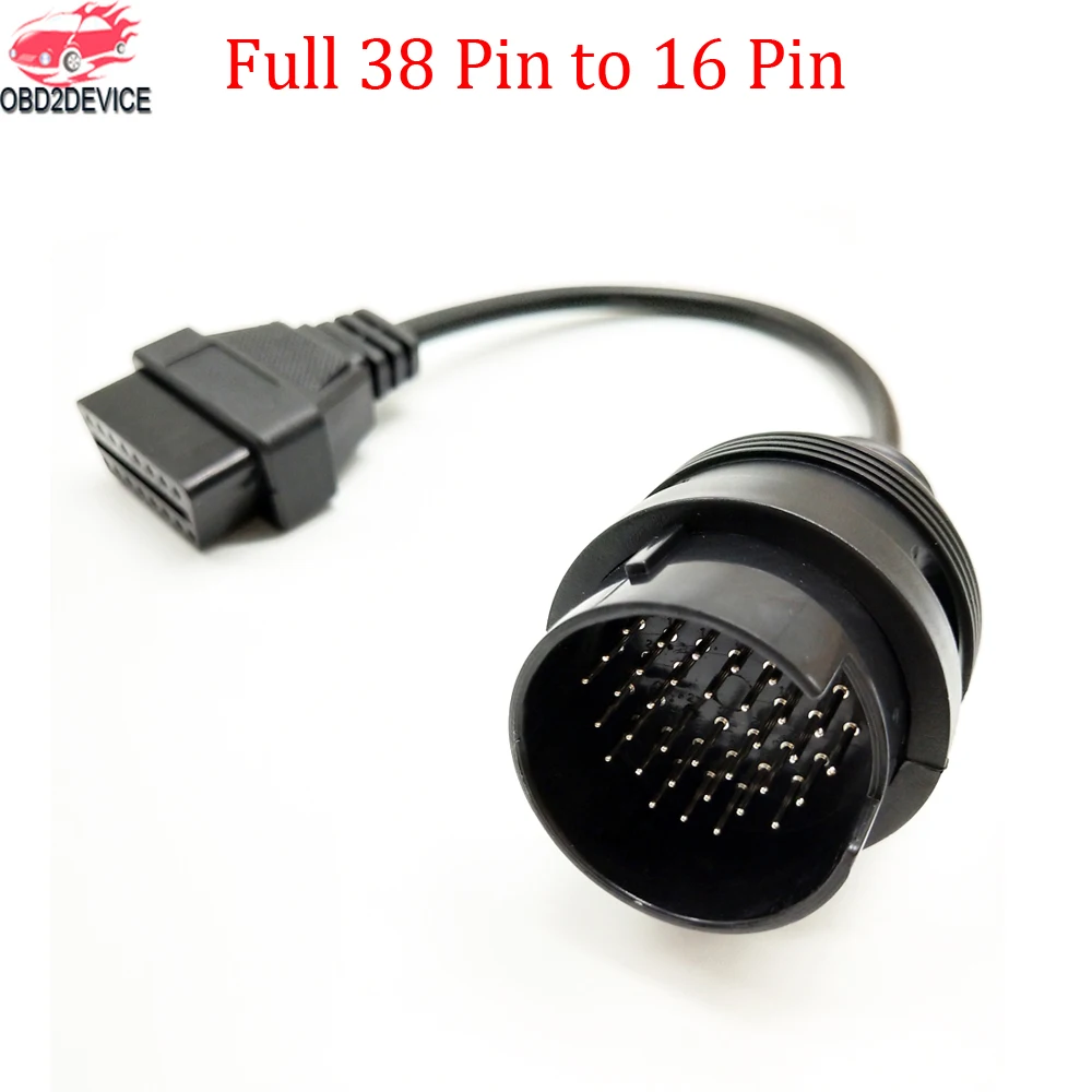 Mb 38 Pin To 16 Pin Obd2 Diagnostic Scanner 38pin Obd2 Adapter ...