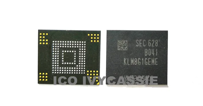 KLM8G1GEME-B041 eMMC 8GB NAND flash memory IC chip BGA153 Used 100% ...