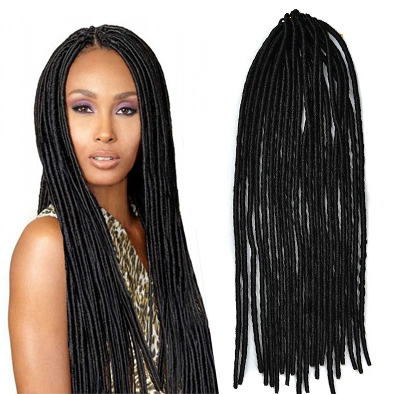 premium flame retardant soft dread lock hair extensions Jumbo Braids ...