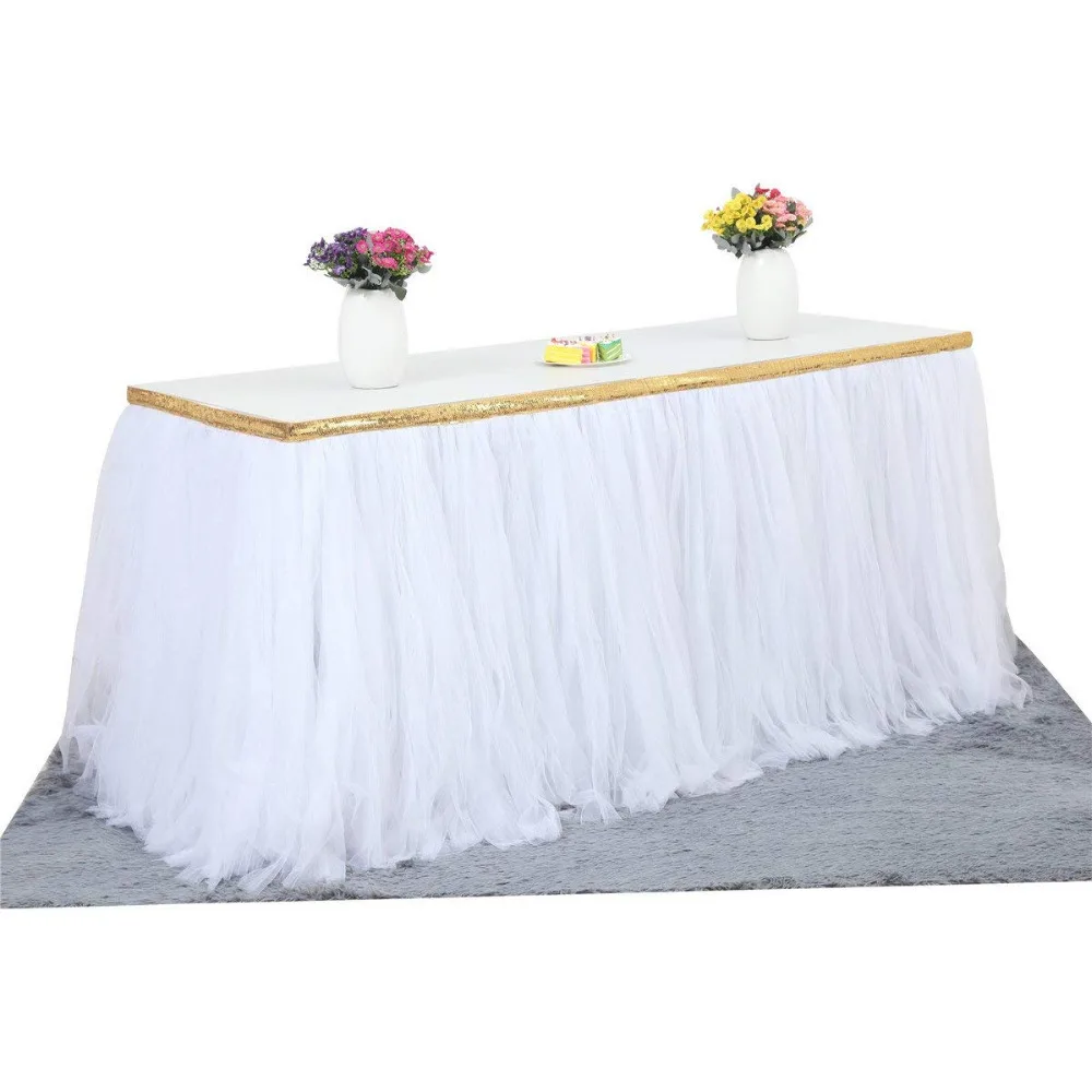 Tulle Tableware Tablecloth | Tulle Home Decoration | Tulle Table Skirt ...