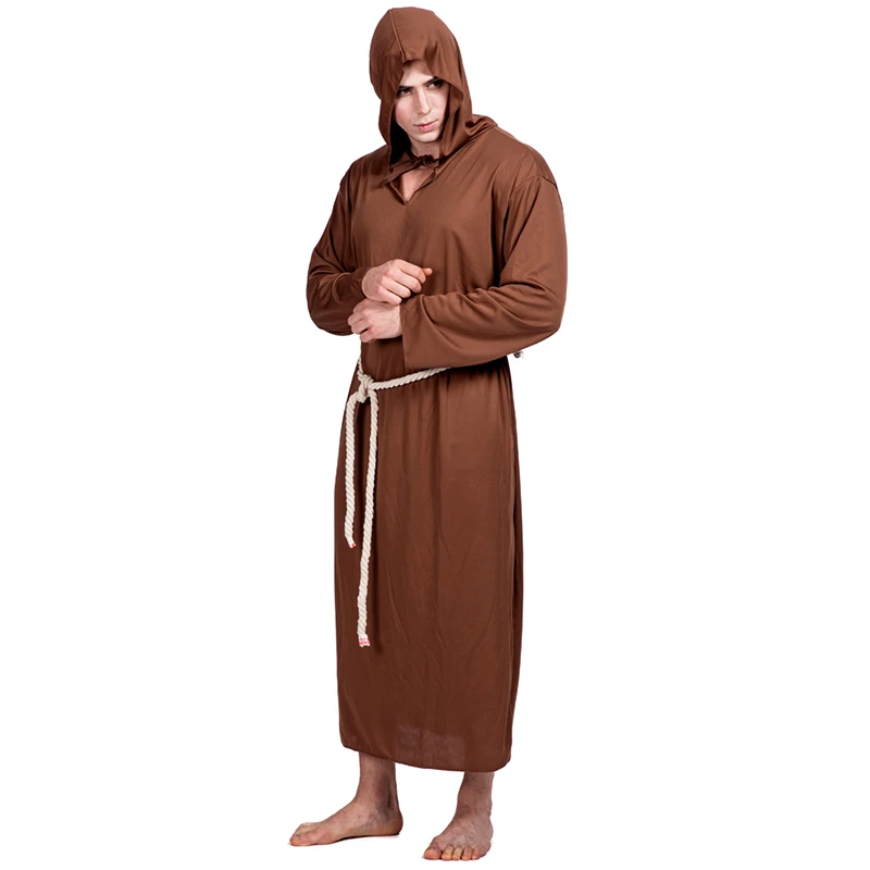 Monge Guerreiro Traje Filme Cosplay Mestre Jedi Obi Wan Kenobi Manto ...