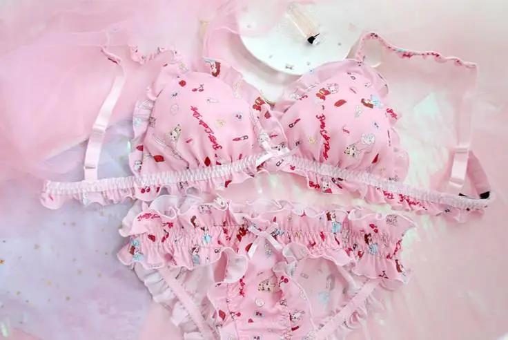 2018 new arrival flower bralette set lace top underwear women bra and ...