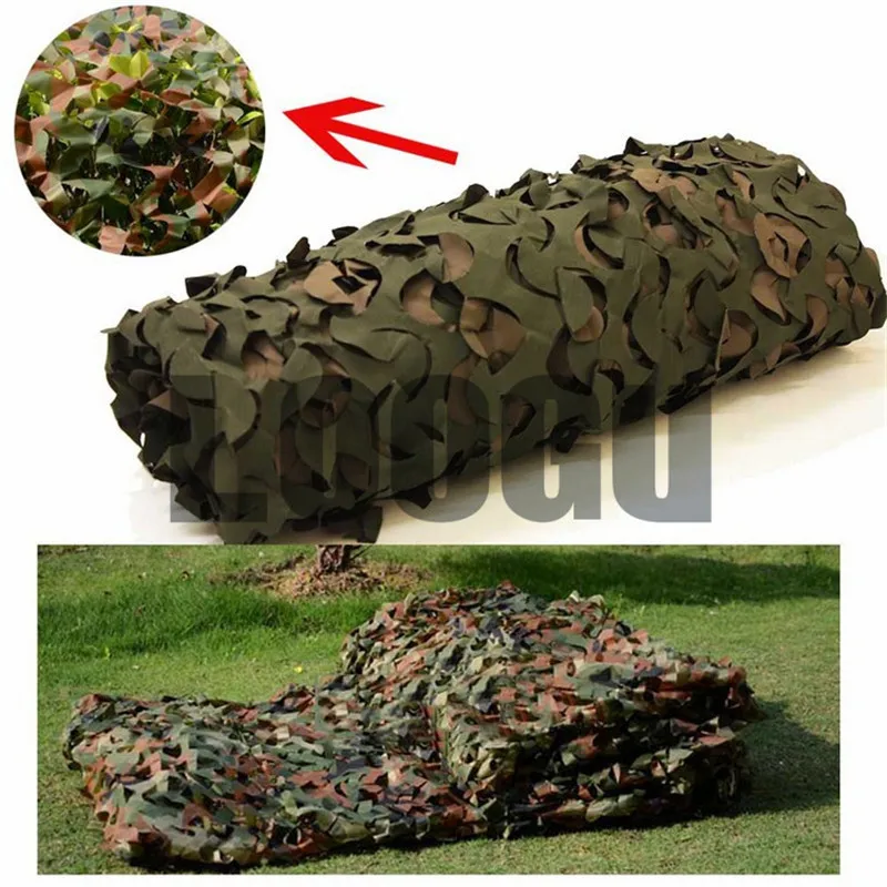 LOOGU 1.5M*3M EM Woodland Camo Netting Army Jungle Camo Net Car covers ...