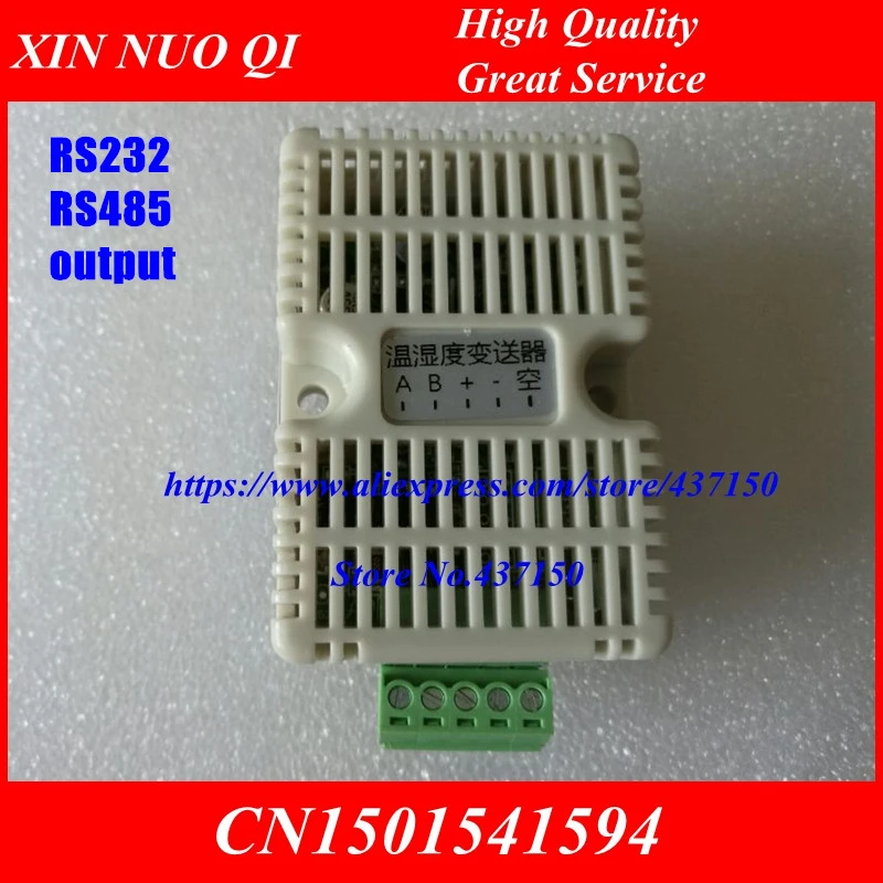 4-20ma 0-10v Din Temperature Humidity Transmitter Rs232 And Rs485 Output Modbus Module ...