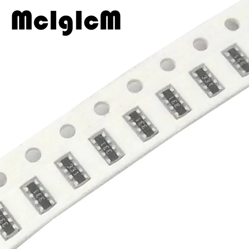 McIgIcM 200pcs SMD exclusion 0603 8P4R 2*4P Network Resistor array 300 ...