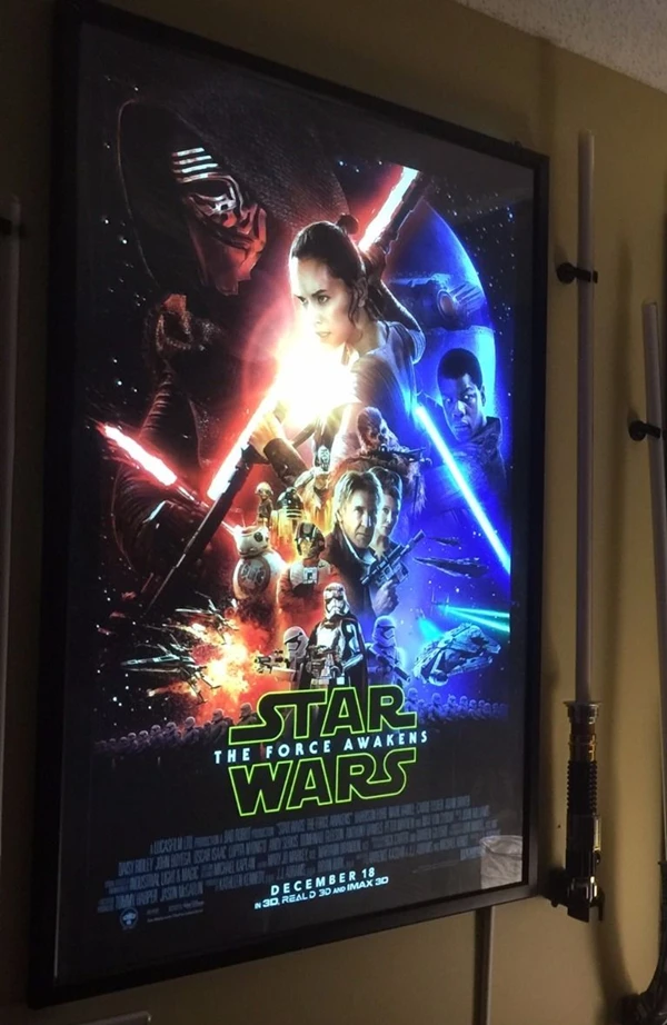 Light Up Movie Poster Frame
