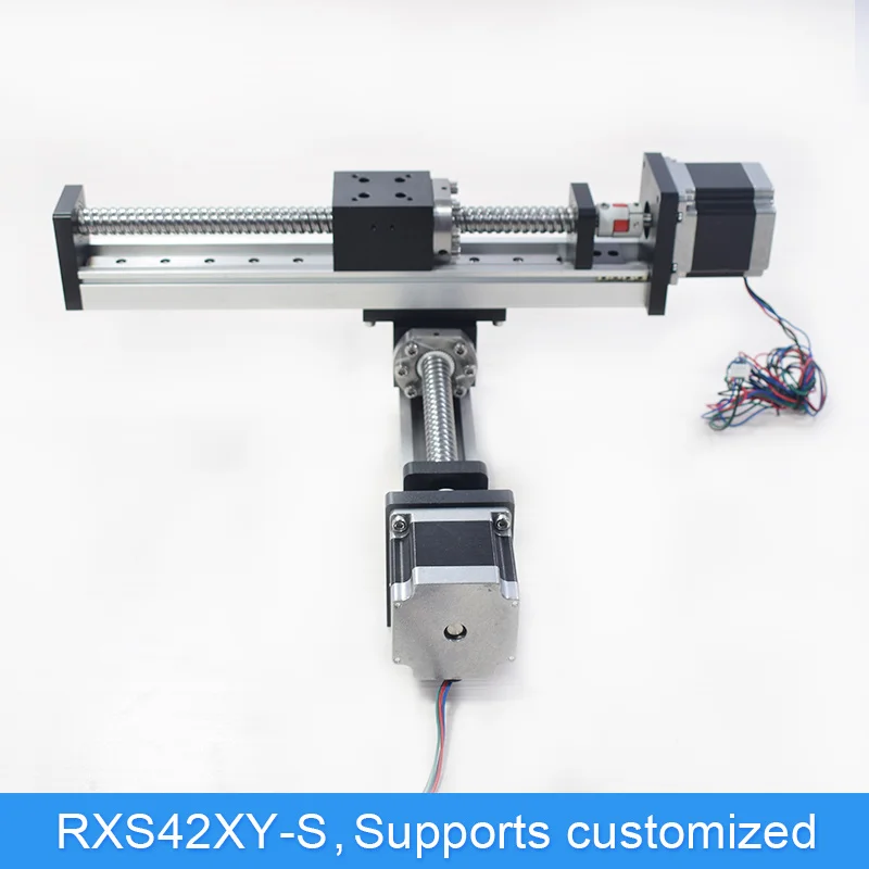 Gantry Cross CNC Linear Module Guide Ball Screw Rail Motion Actuator XY ...