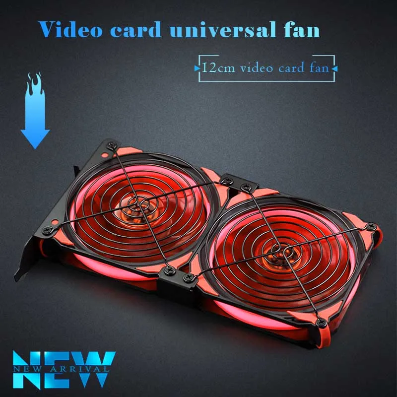 12cm universal GPU 2 /3 combination fan, ultra quiet PCI video card ...