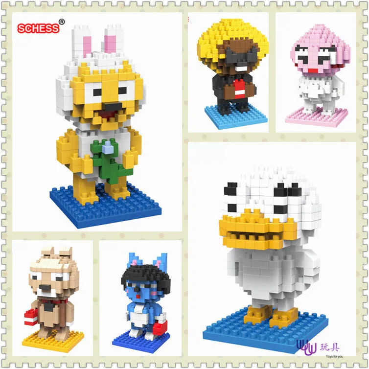 Sc Bear & Bunny 1025-30 Diamond Micro Nano Building Blocks Action ...