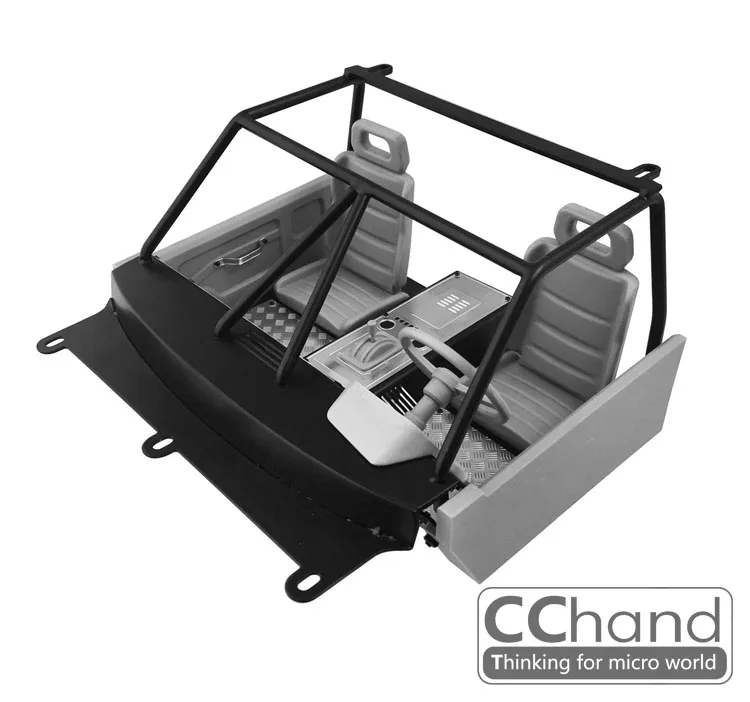CChand Metal skeleton interior drive cab cockpit for RC4WD 1/10 TF2 ...
