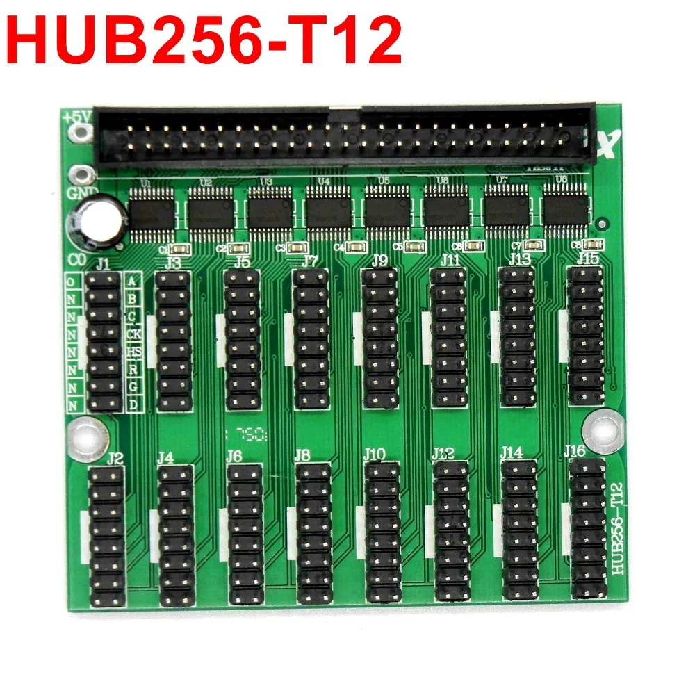 Hub256 T12 hub12 led 변환 카드 bx 시리즈 led 빌보드 디스플레이 제어 카드 50pin 리본 케이블 포함 ...
