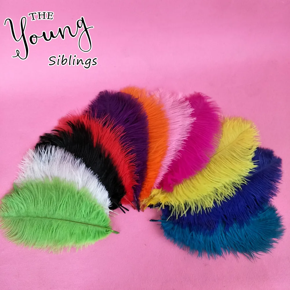 colored ostrich feathers 30 35CM 12 14 inch feathers ostrich plumes for ...