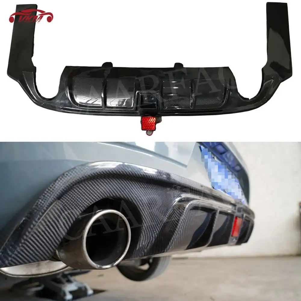 Carbon Fiber Rear Lip With LED Light for Volkswagen Passat CC VW CC ...