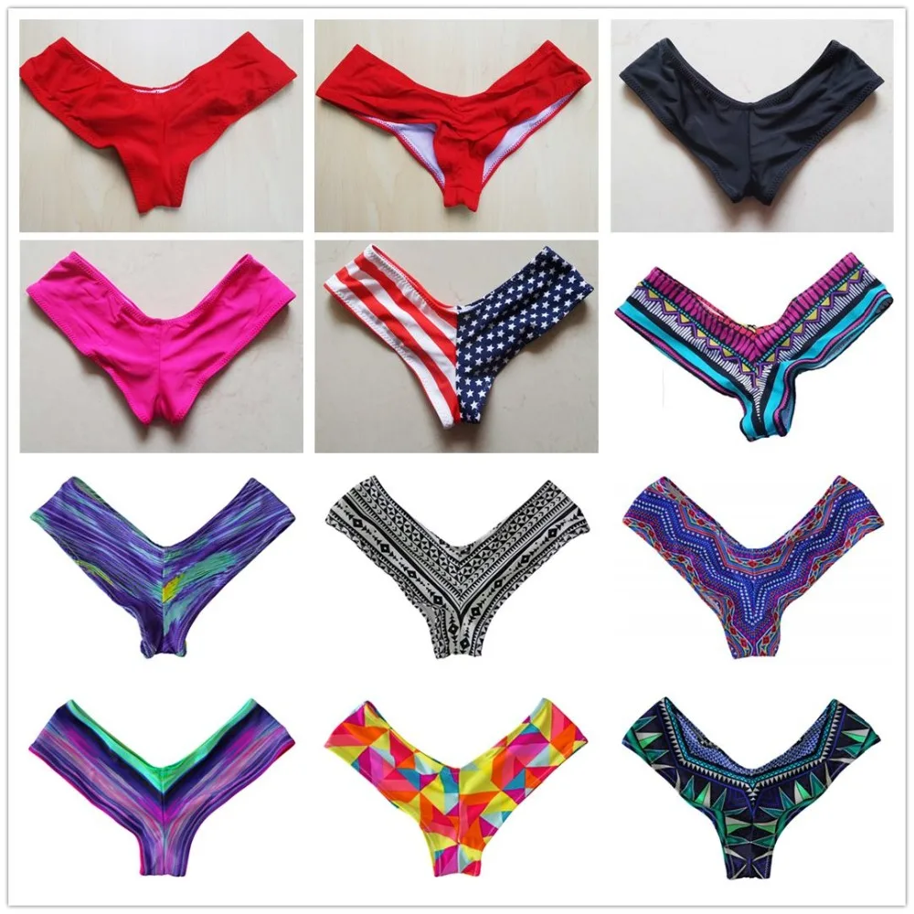 V Shape Bikini Bottom Scrunch